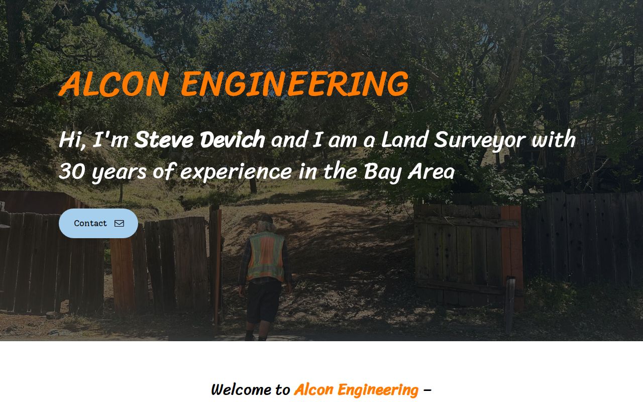 Alcon Engineering | Steve Devich | Bay Area Land Surveyor